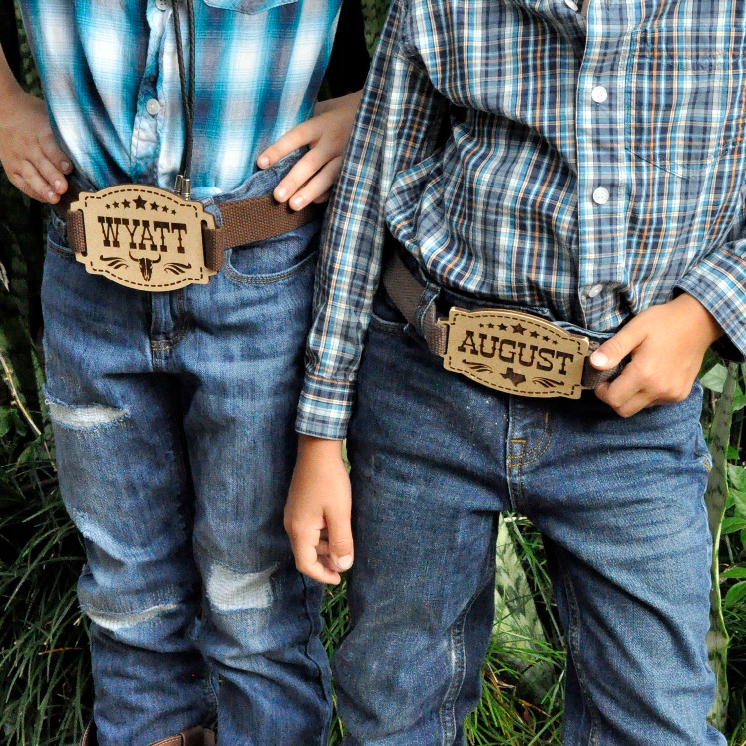 Personalized Wood Belt Buckles for Kids - Whisker Works