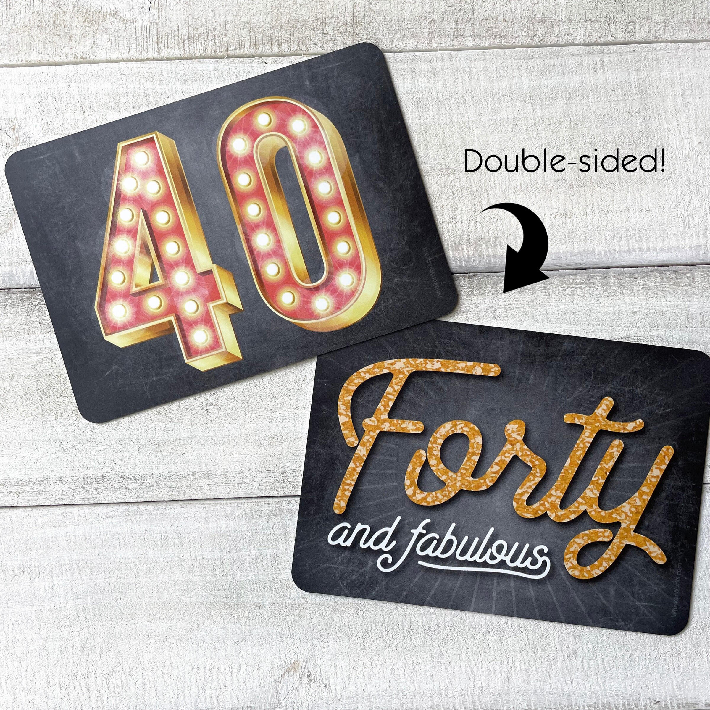 Generational Birthday Mix – Set of 5 Signs - Whisker Works