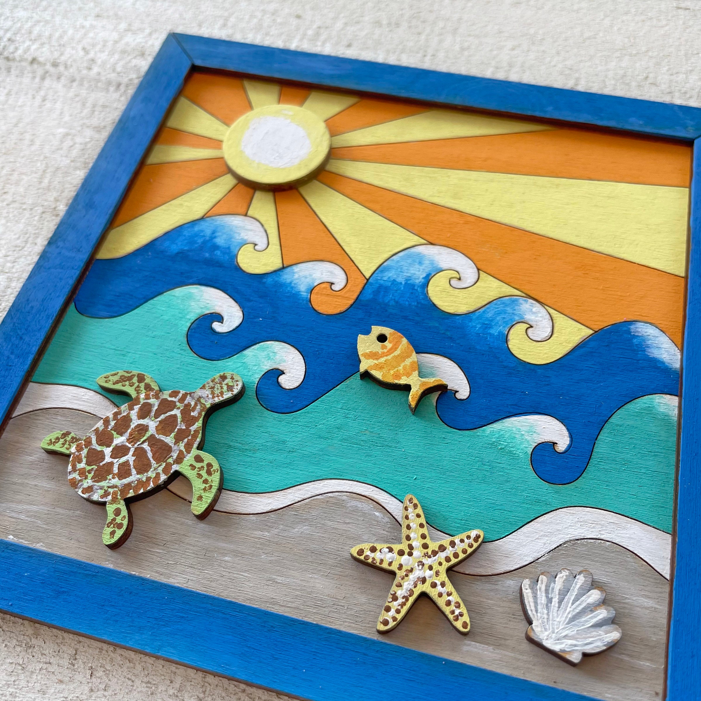Summer & Beachy Art – Wood Paint Projects - WhiskerWorks