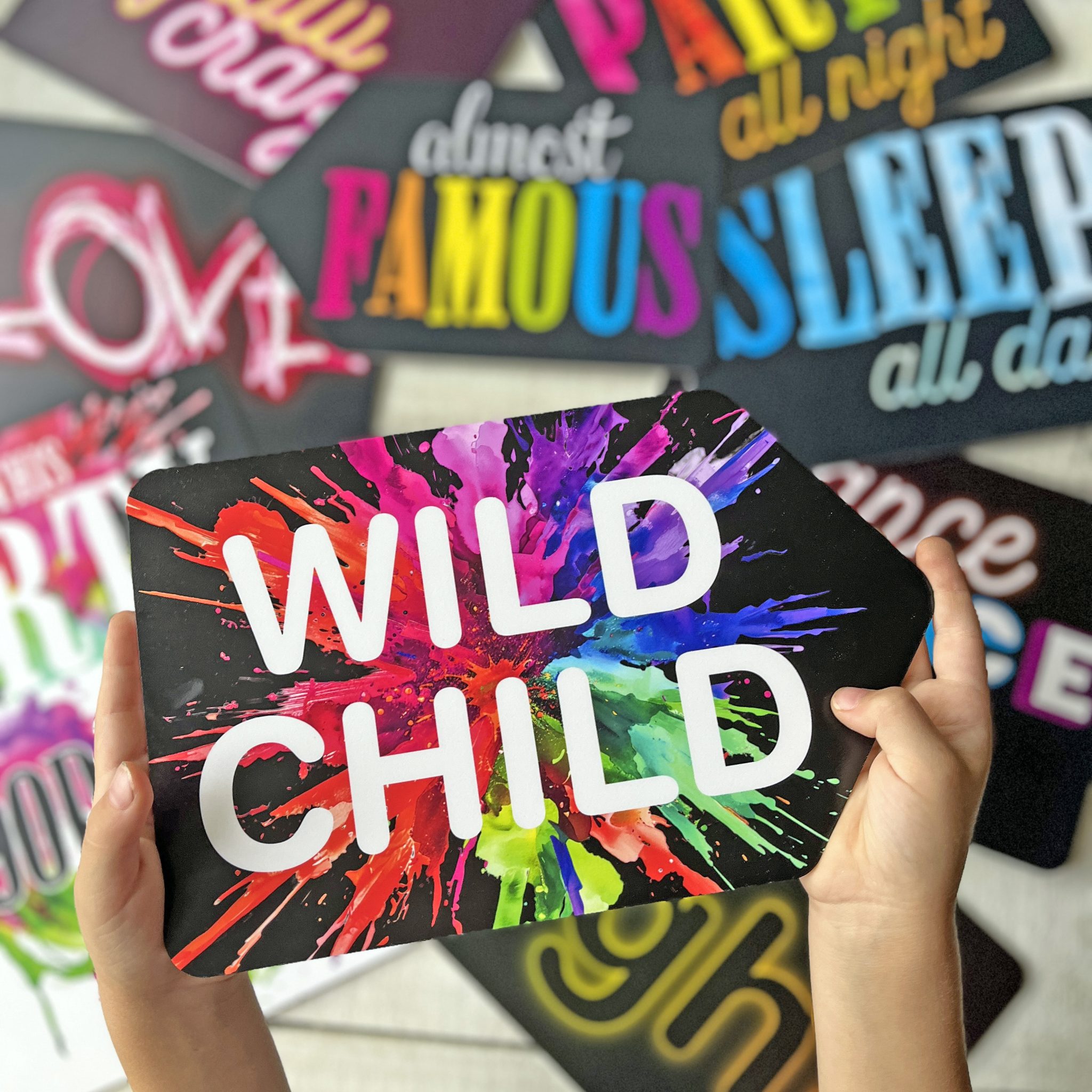 Party Mix – Set of 5 Signs - Whisker Works