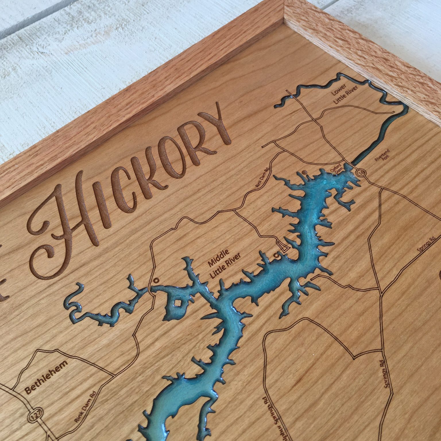 Lake Monroe Resin Map - WhiskerWorks